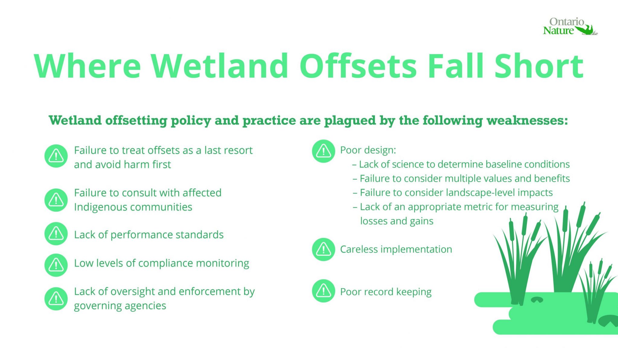 New Report – Wise Practices for Wetland Offsetting in Ontario - Ontario Nature